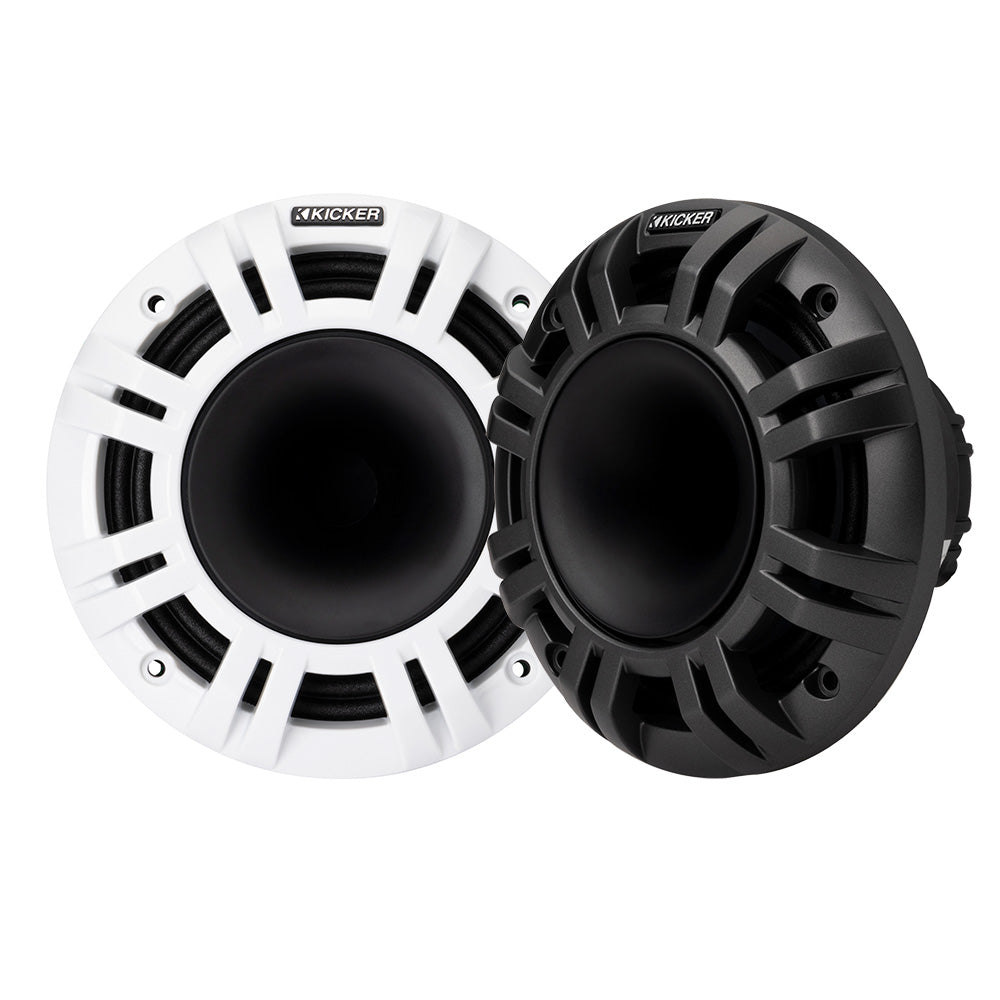 KICKER KMXL65 65 Horn Loaded Compression Speakers 4Ohm Charcoal White ...