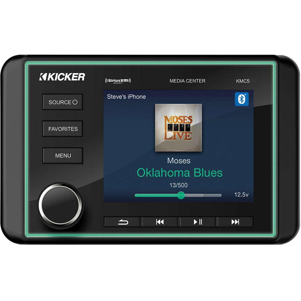 KICKER KMC5 WeatherResistant GaugeStyle Media Center wBluetooth 46KMC5 ...